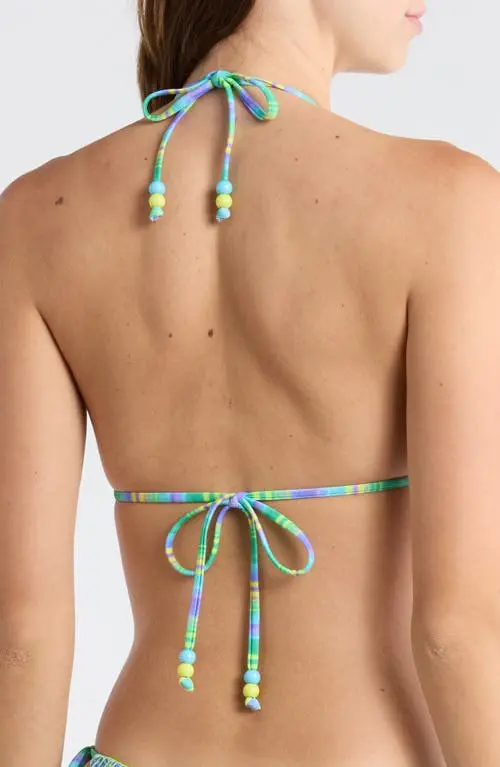 KULANI KINIS Ring Lace Stitch Halter Bikini Top