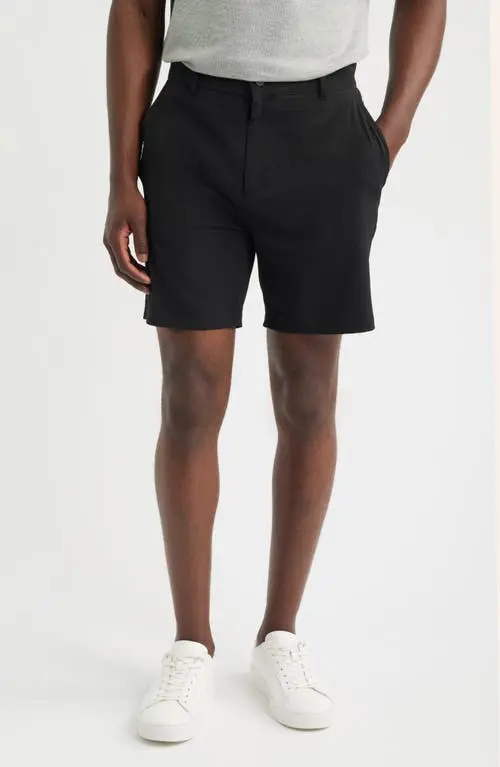 Tommy John Commuter Stretch Shorts With Upf Sun Protection - Black