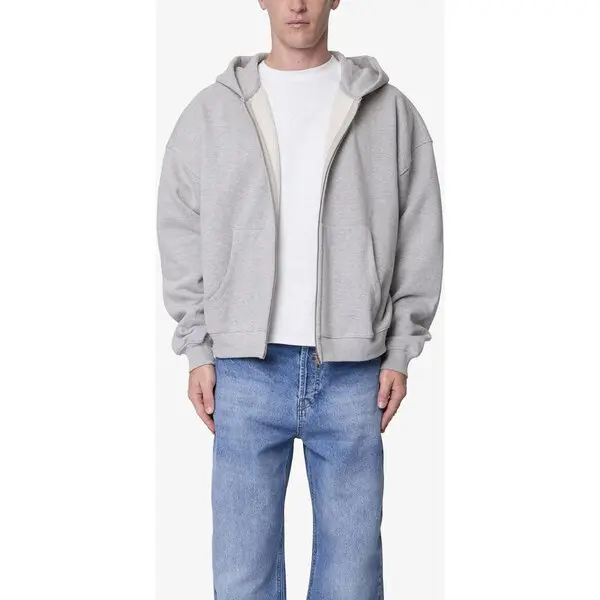 Mnml Heavyweight Basic Zip-up Cotton Hoodie