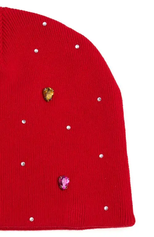 Mnml Embellished Cotton Beanie