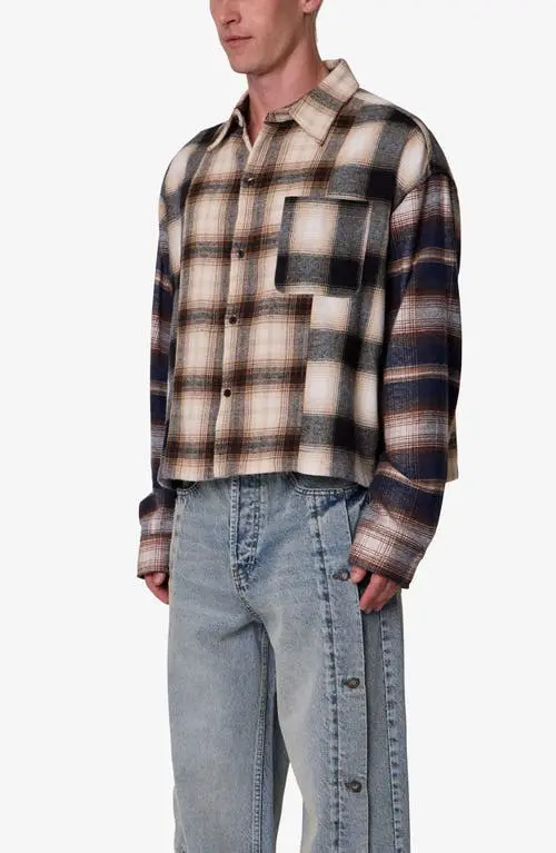 Mnml Paneled Flannel Shirt