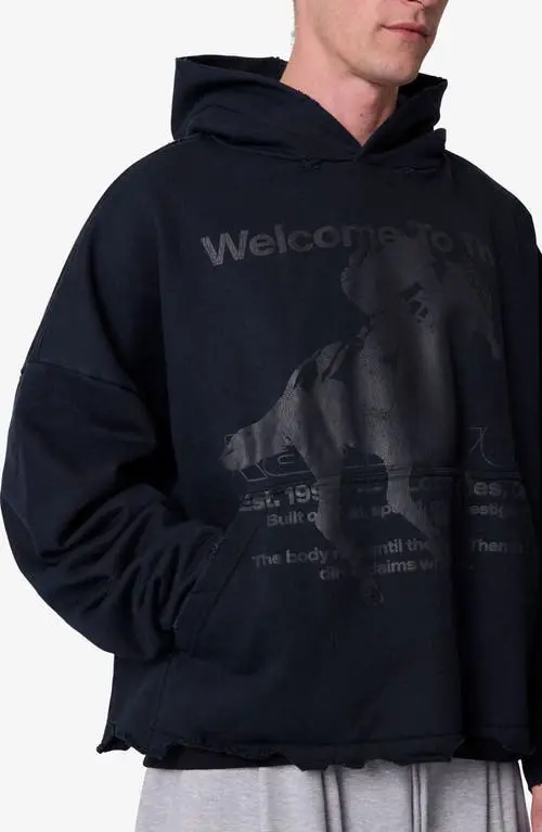 Mnml Moth Eaten Graphic Hoodie