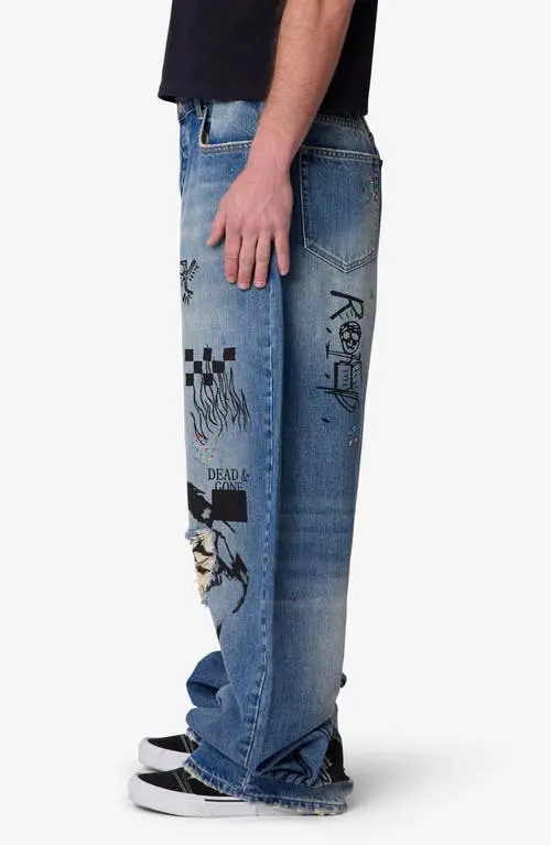 Mnml Mega Baggy Sketch Denim Jeans