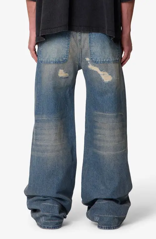 Mnml Ultra Wide Distressed Jeans