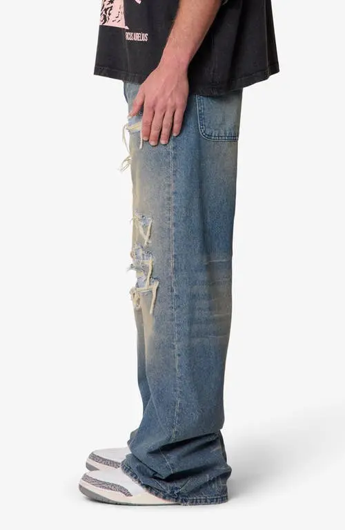 Mnml Ultra Wide Distressed Jeans