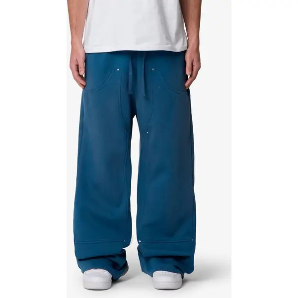 Mnml West Baggy Fit Double Knee Sweatpants - Blue