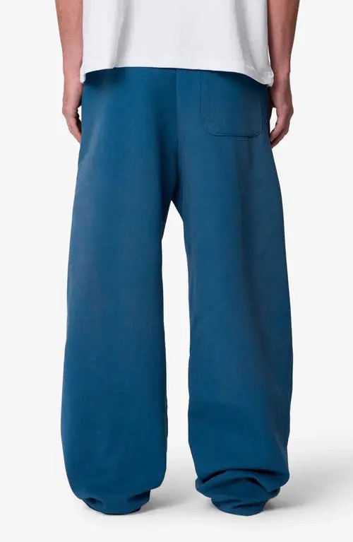 Mnml West Baggy Fit Double Knee Sweatpants - Blue