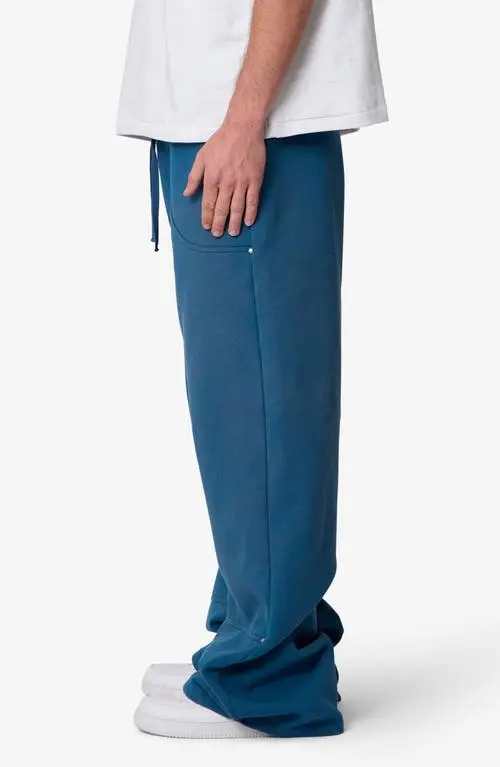 Mnml West Baggy Fit Double Knee Sweatpants - Blue