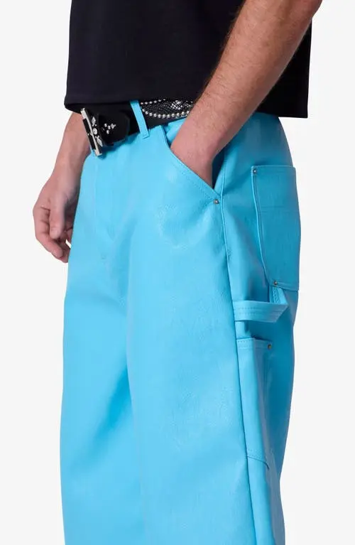 Mnml Ultra Baggy Faux Leather Work Shorts