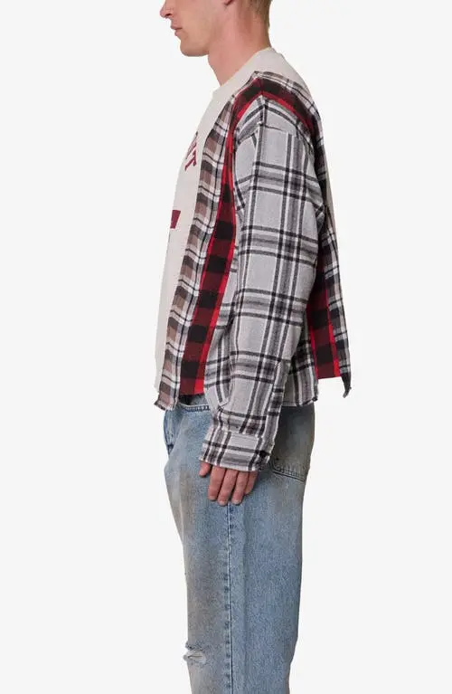 Mnml Mixed Flannel Cotton Cardigan