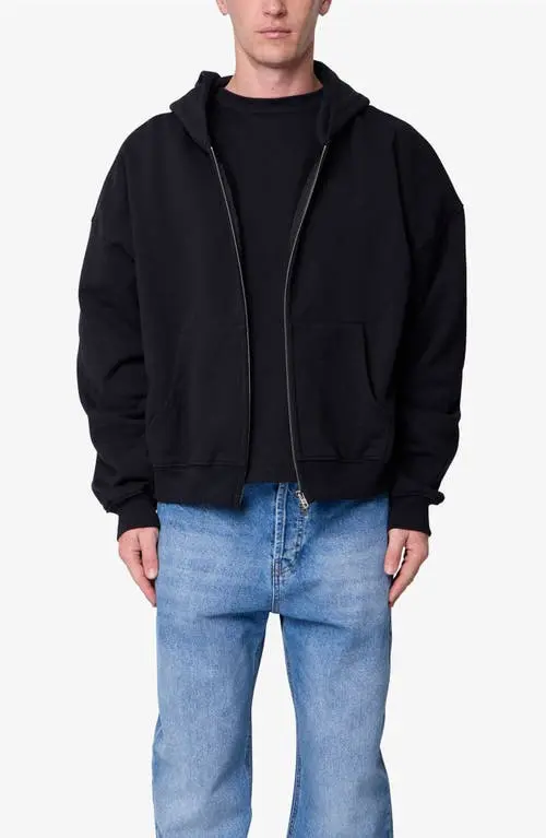 Mnml Heavy Basic Cotton Zip Front Hoodie