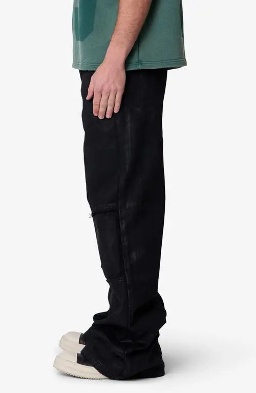 Mnml Ultra Wide Waxed Oversize Cargo Pocket Pants