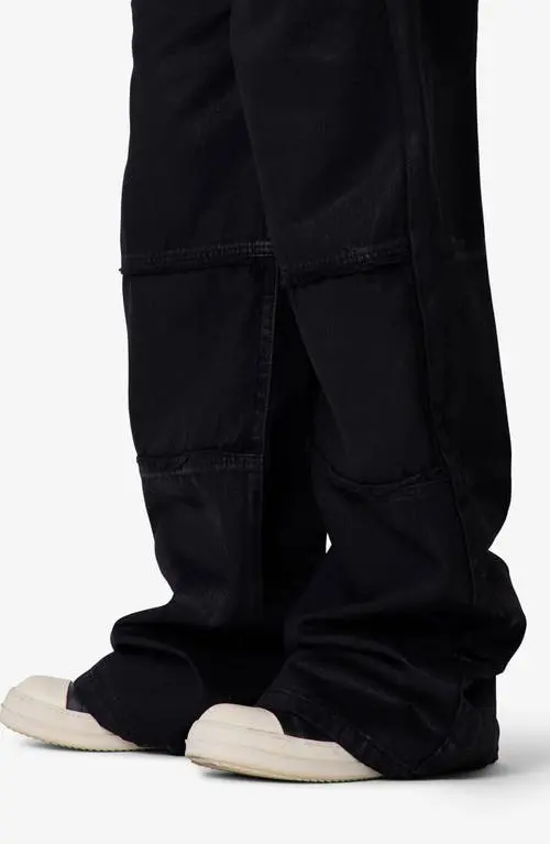 Mnml Ultra Wide Waxed Oversize Cargo Pocket Pants