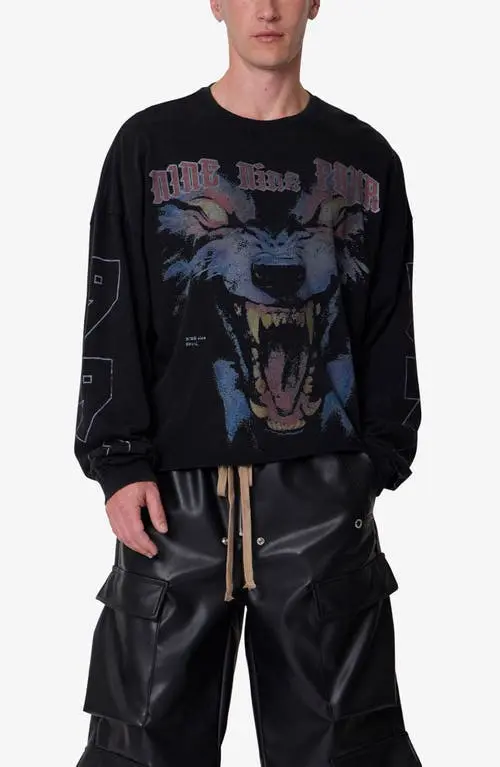 Mnml 994 Wolf Oversize Cotton Graphic T-shirt