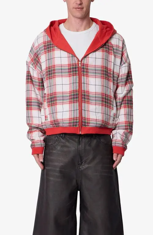 Mnml Reversible Flannel Zip Hoodie