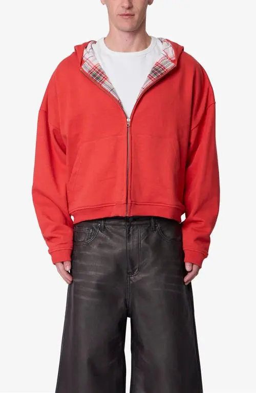 Mnml Reversible Flannel Zip Hoodie