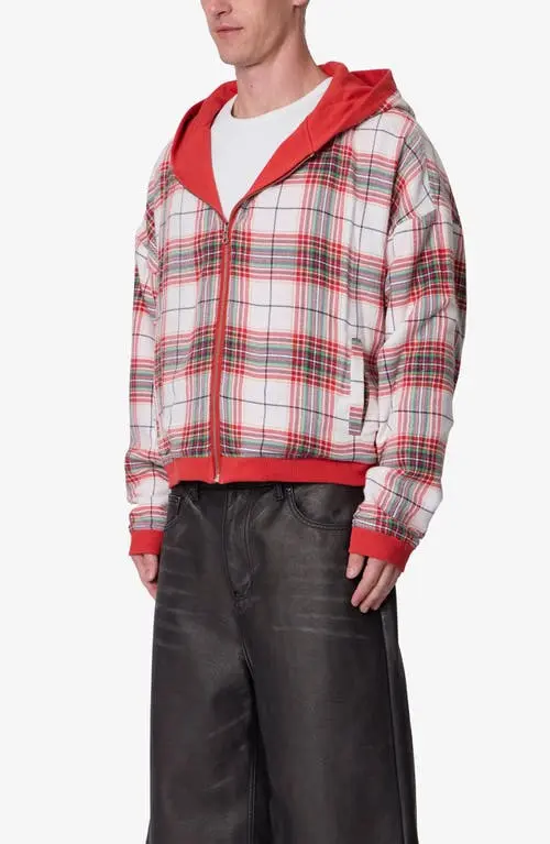 Mnml Reversible Flannel Zip Hoodie