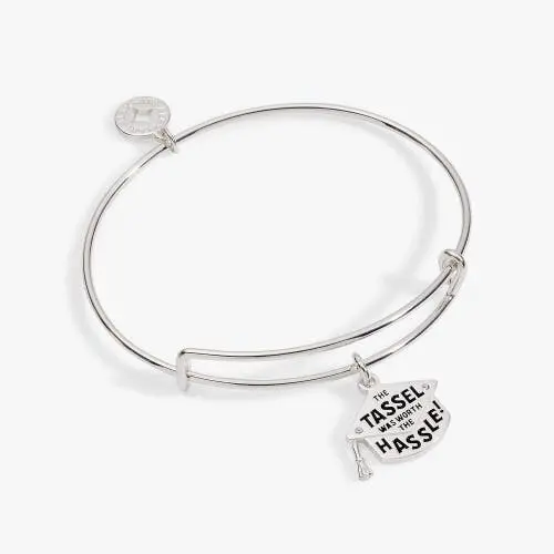 ALEX AND ANI The Tassel Was Worth The Hassle" Charm Bangle - Silver