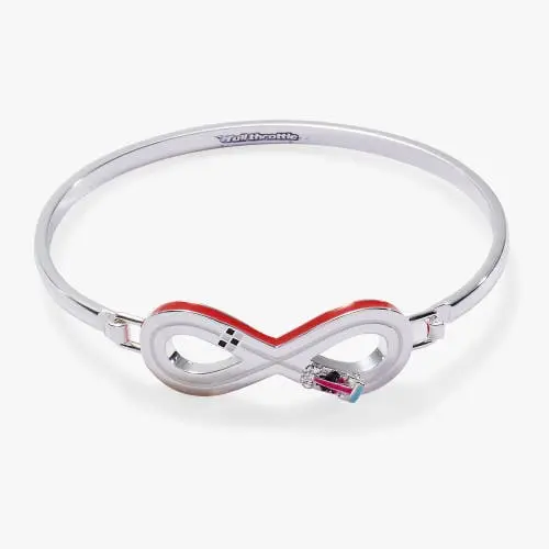 ALEX AND ANI Hot Wheels™ X Tension Bangle With Sculptural Figure-eight Design
