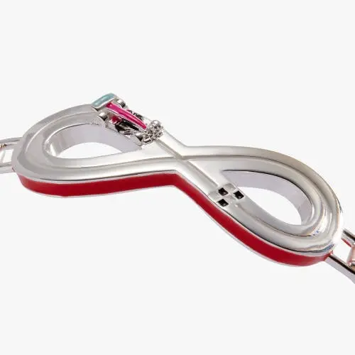 ALEX AND ANI Hot Wheels™ X Tension Bangle With Sculptural Figure-eight Design