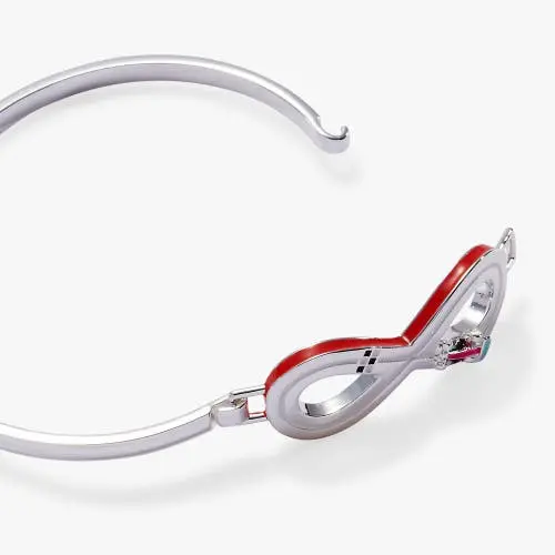 ALEX AND ANI Hot Wheels™ X Tension Bangle With Sculptural Figure-eight Design