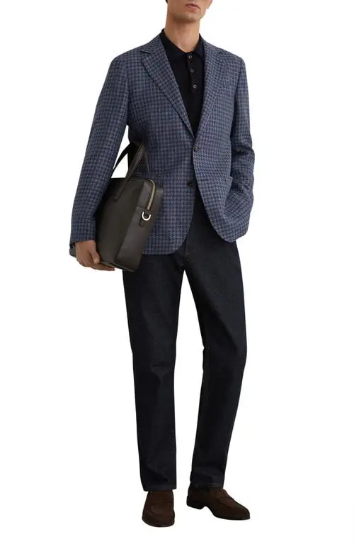 REISS Romana Houndstooth Check Sport Coat