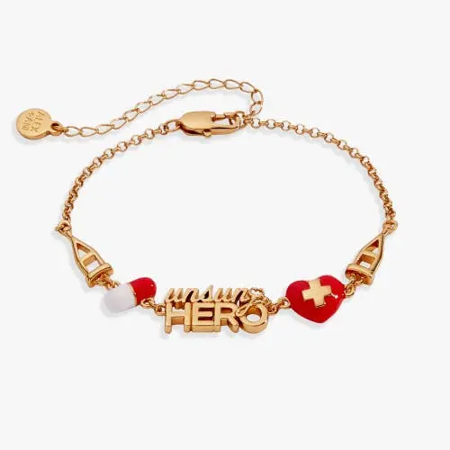 ALEX AND ANI Unsung Hero Healthcare Charm Bracelet - Gold