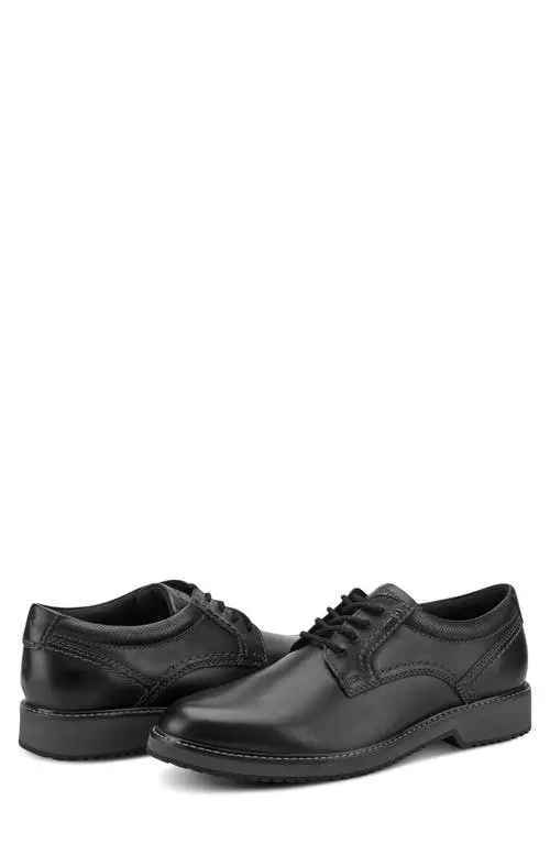 Rockport Criss Derby Leather Lace-up Shoes - Black