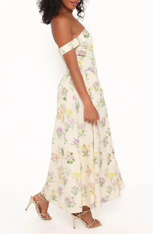 PETAL & PUP Larni Off The Shoulder Maxi Dress
