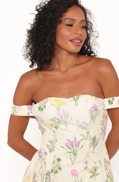 PETAL & PUP Larni Off The Shoulder Maxi Dress
