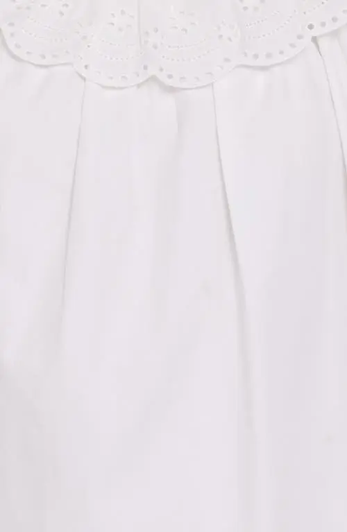 PETAL & PUP Merlyn Eyelet Ruffle Shift Dress