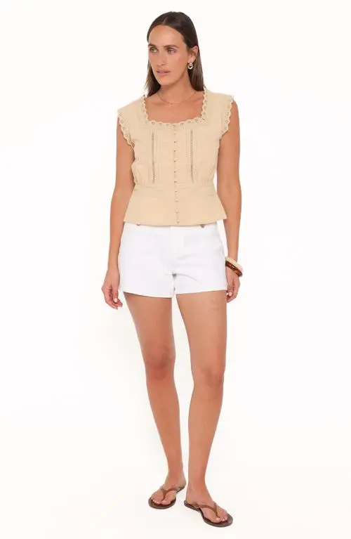 PETAL & PUP Luke Embroidered Sleeveless Top