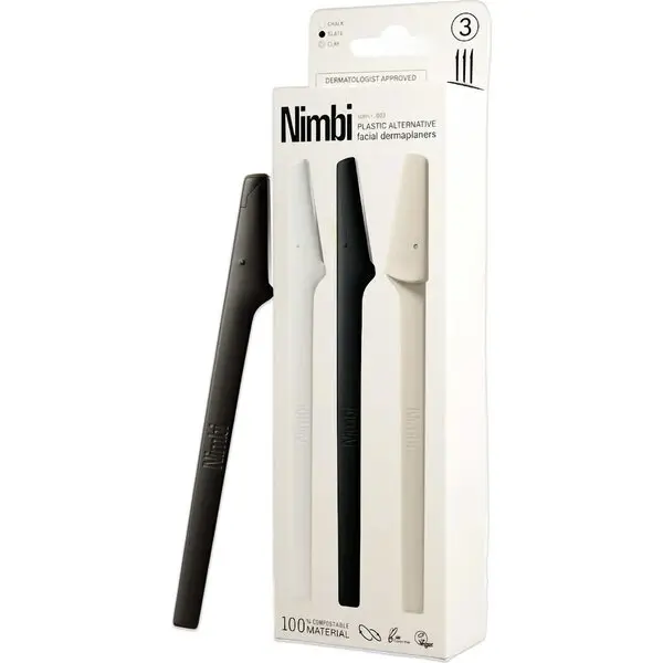 NIMBI Skin Renewal Facial Dermaplaners3ct - Slate/chalk/clay