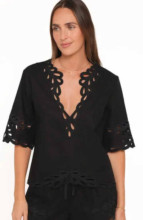 PETAL & PUP Birdie Eyelet Top & Shorts Set