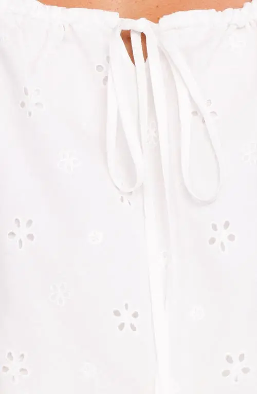 PETAL & PUP Marnie Square Neck Top - White