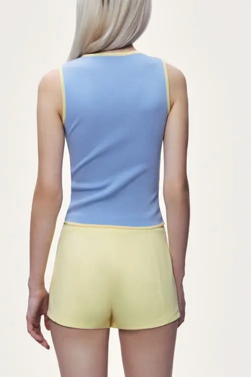 NOCTURNE Button-embellished Knit Top
