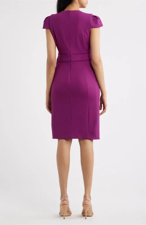Anne Klein Cap Sleeve Sheath Dress