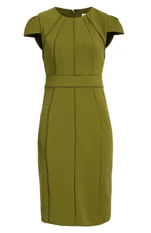 Anne Klein Cap Sleeve Sheath Dress - Ivy