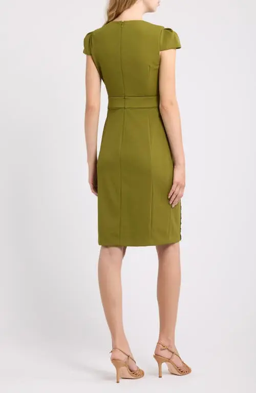 Anne Klein Cap Sleeve Sheath Dress - Ivy