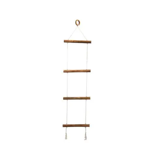 FORESIDE HOME AND GARDEN Macramé Hanging Blanket Ladder