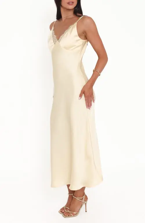 PETAL & PUP Lace Trim Maxi Slipdress