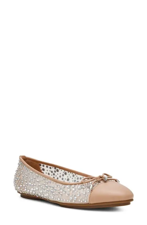 Anne Klein Luci Bow & Crystal Embellished Ballet Flat
