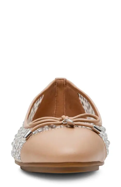 Anne Klein Luci Bow & Crystal Embellished Ballet Flat