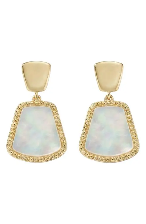 Argento Vivo Mother-of-pearl Drop Earrings - Gold