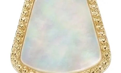 Argento Vivo Mother-of-pearl Drop Earrings In 18k Plate