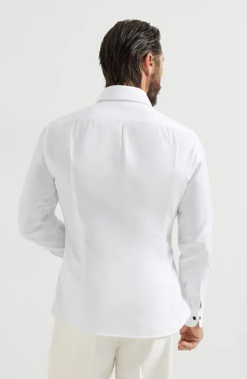Brunello Cucinelli Slim Fit Shirt - White