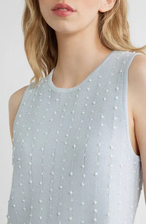 Rag & Bone James Fringe Hem Sweater Tank - Light Blue