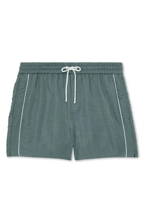 REISS Breeze Piped Nylon Swim Trunks