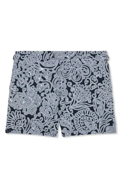 REISS Floral Side Adjuster Swim Trunks
