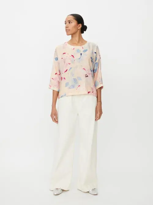MASAI COPENHAGEN Floral Print Relaxed Fit Blouse